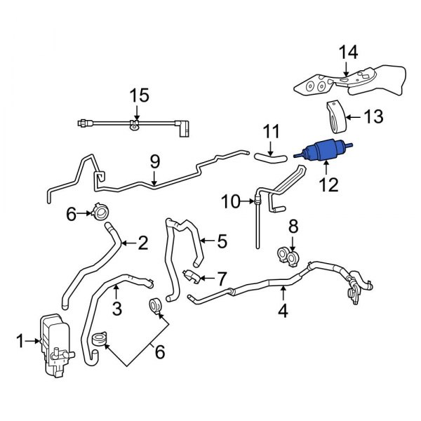 Mercedes-Benz OE 2184700694 - Left Electric Fuel Pump