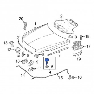 Mercedes Metris Replacement Hood Hardware — CARiD.com