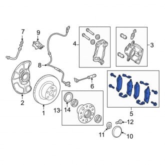 Mercedes OEM Brake Parts - Pads, Bleeders, Rotors, Lines | CARiD