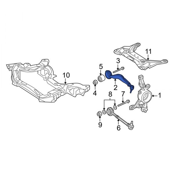 Mercedes-Benz OE 2123303211 - Front Right Upper Suspension Control Arm