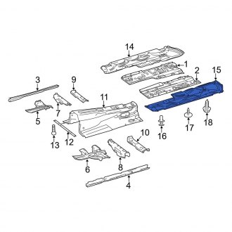 Mercedes E Class Underbody Covers | Splash Shields — CARiD.com
