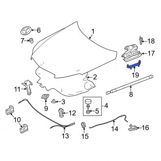 Mercedes C Class Hood Hinges & Springs — CARiD.com