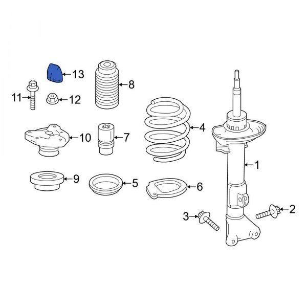 Mercedes-Benz OE 2043230438 - Front Suspension Strut Mount Cap