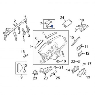 Mercedes SLK Class OEM Interior Components — CARiD.com
