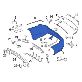 Mercedes E Class Replacement Rear Bumpers | Covers, Chrome – CARiD.com