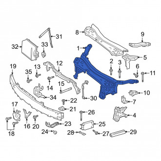 Mercedes CLS Class Radiator Supports — CARiD.com