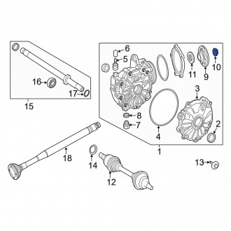 Mercedes S Class Replacement Driveshaft Slip Yokes — CARiD.com