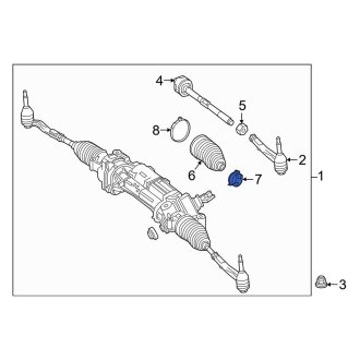 Mercedes CLS Class Steering Rack Boots & Bellows — CARiD.com