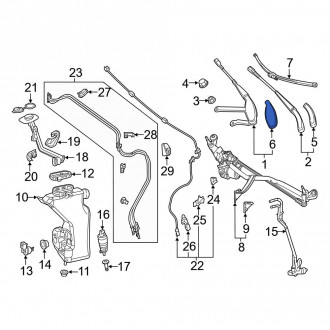 Mercedes S Class Replacement Wiper Arms — CARID.com