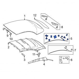 Mercedes E Class Roof Hardware | Clips, Screws — CARiD.com