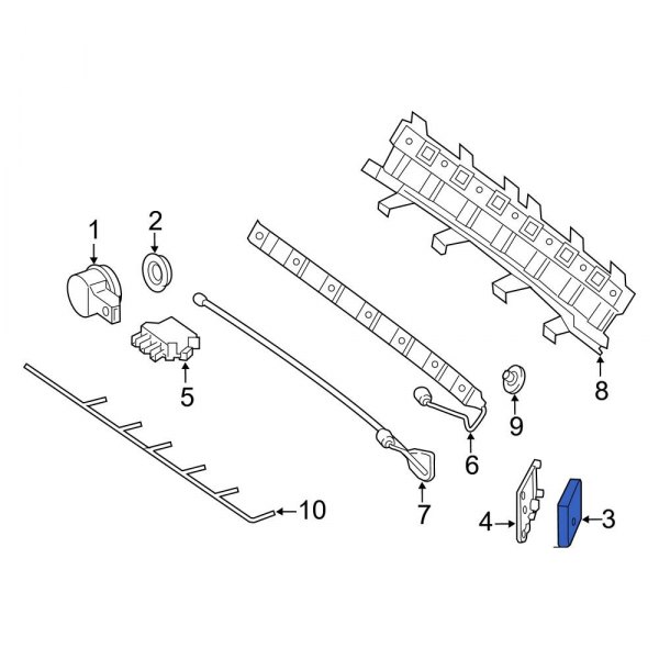 Mercedes-Benz OE 0009004639 - Rear Blind Spot Detection System Warning ... Mercedes-Benz OE 0009004639 - Rear Blind Spot Detection System Warning ...