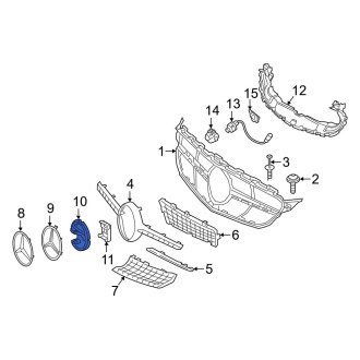 Mercedes C Class Grille Brackets & Hardware — CARiD.com