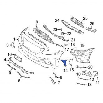 Mercedes C Class OEM Grilles | Factory Billet & Mesh Grilles — CARiD.com