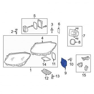 Mercedes GLC Class OEM Headlights | Projector, LED, HID, Halo — CARiD.com
