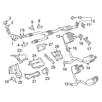2022 Mercedes C Class Exhaust Pipes | Straight, Flex — CARiD.com