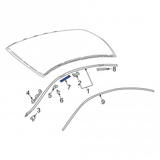 Mercedes C Class Roof Seals & Moldings — CARiD.com