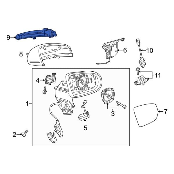 Mercedes-Benz OE 0999067101 - Left Turn Signal Light Lens