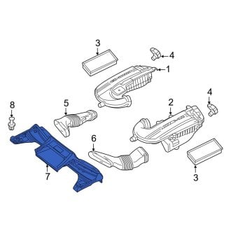 Mercedes Radiator Support Covers | Upper, Front — CARiD.com