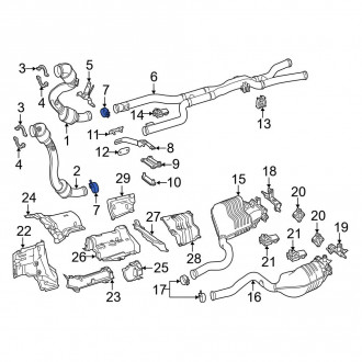 Mercedes AMG GT OEM Exhaust Parts | Systems, Tips, Pipes — CARiD.com