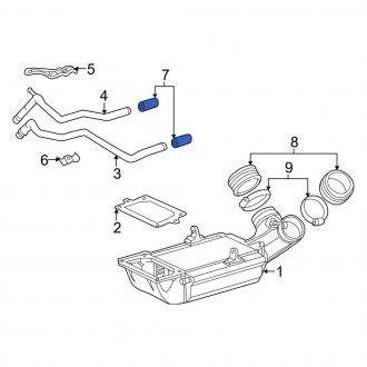 Mercedes SLK Class Replacement Intercooler Hoses — CARiD.com