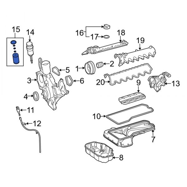 Mercedes-Benz OE 2751800009 - Engine Oil Filter Element