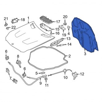 Mercedes Under Hood Insulations | Pads, Liners, Shields — CARiD.com