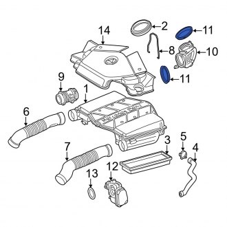 Mercedes OEM Engine & Components | Air Intake & A/C Parts — CARiD.com