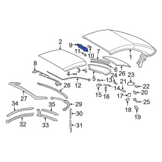 Mercedes OEM Roofs & Parts | Panels, Drip Rails, Braces — CARiD.com