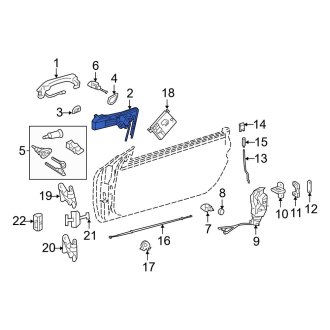 Mercedes SL Class Door Handles & Window Crank Handles — CARiD.com