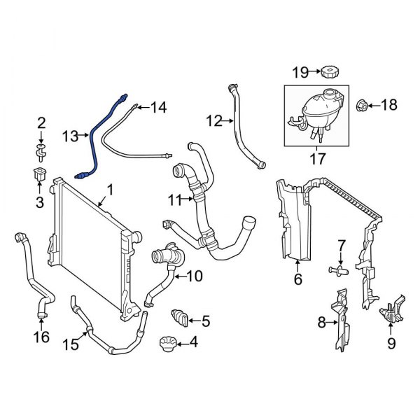 Mercedes-Benz OE 2315010925 - Engine Coolant Overflow Hose