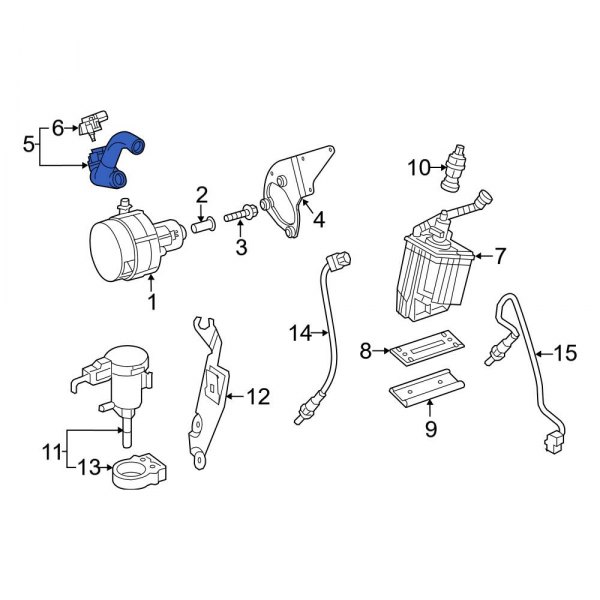 Mercedes-Benz OE 2792300082 - Secondary Air Injection Pump Hose