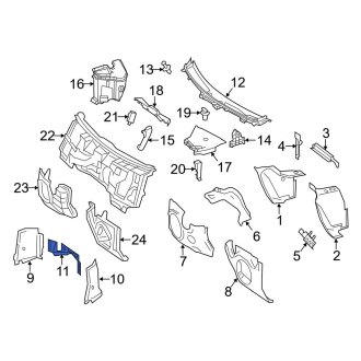 Mercedes Under Hood Insulations | Pads, Liners, Shields — CARiD.com