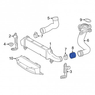Mercedes SLK Class Replacement Intercooler Hoses — CARiD.com