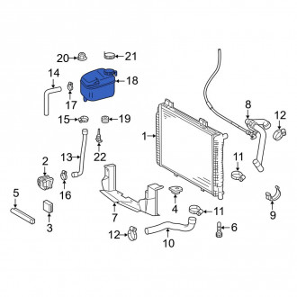 Mercedes SLK Class Coolant Overflow Tanks | CARiD