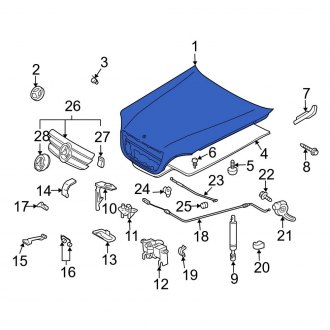 Mercedes M Class Replacement Hood Panels — CARiD.com