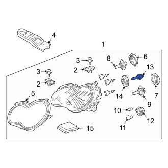 Mercedes SLK Class Headlight Components | Brackets, Adapters — CARiD.com