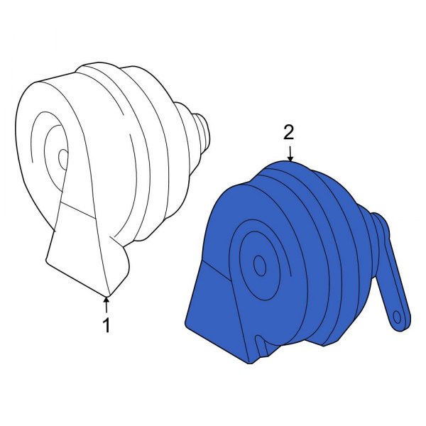 Mercedes-Benz OE 0065427820 - Left Horn