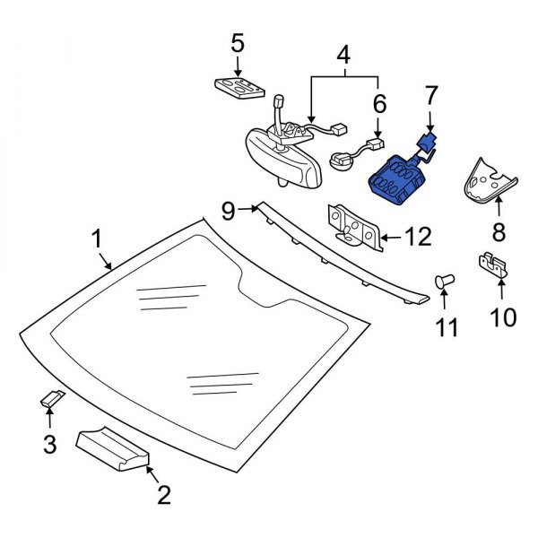 Mercedes-Benz OE 2218700092 - Front Rain Sensor