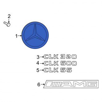 Mercedes-Benz OE™ Emblems & Logos - CARiD.com