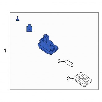 Mercedes License Plate Lights - Lenses, Complete Assemblies | CARiD