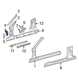 Mercedes Pillars | Assemblies, Door Jambs, Braces — CARiD.com