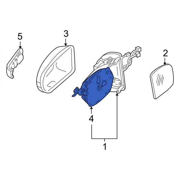 Mercedes-Benz OE 2038202242 - Front Door Mirror Drive Motor