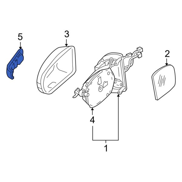 Mercedes-Benz OE 1648200621 - Front Right Turn Signal Light Lens