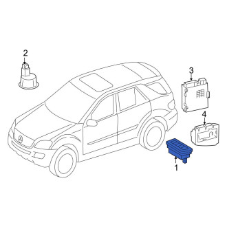 Mercedes Trunk & Tailgate Lock Motors, Switches, Relays — CARID.com