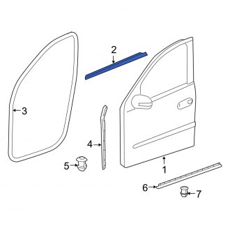 Mercedes GL Class OEM Window Parts | Visors, Regulators — CARiD.com