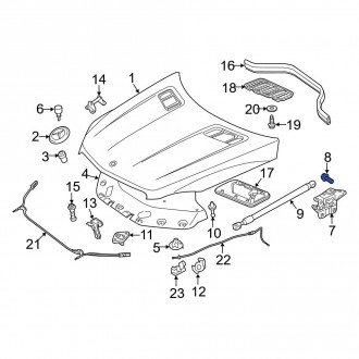 Mercedes Sprinter Replacement Hood Hardware — CARiD.com