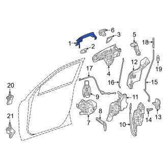Mercedes GLA Class Door Handles & Window Crank Handles — CARiD.com