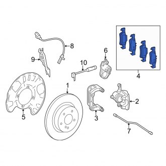 Mercedes GLS Class OEM Brake Parts | Pads, Bleeders, Rotors — CARiD.com