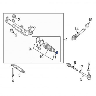 Mercedes CLS Class Steering Rack Boots & Bellows — CARiD.com