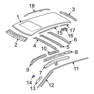 Mercedes C Class Roof Hardware | Clips, Screws — CARiD.com